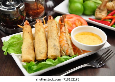 Prawn Spring Roll Stock Photo 718152193 | Shutterstock