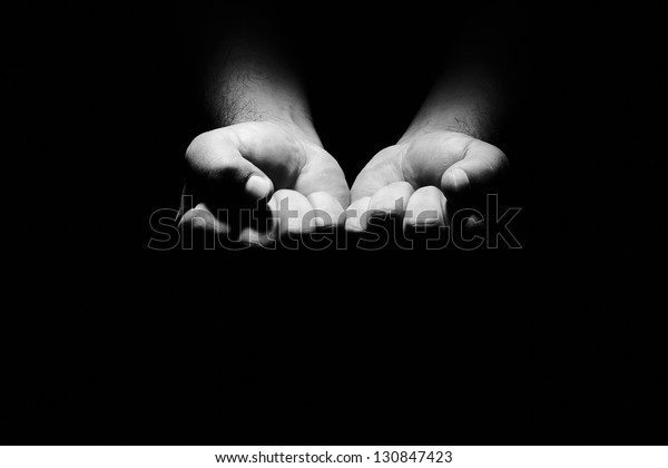 Praying Hands Black Background Stock Photo 130847423 | Shutterstock
