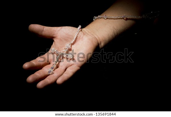 Praying Hands Black Background Stock Photo 135691844 | Shutterstock