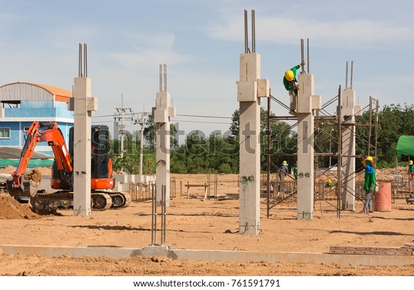 Precast Pillar Installations Stock Photo 761591791 | Shutterstock