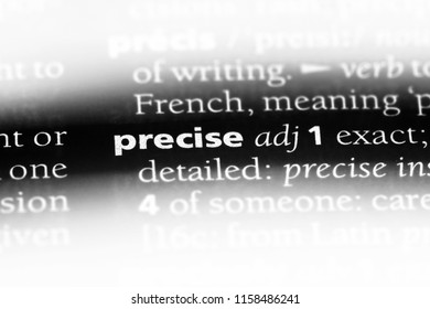 Precise Word Dictionary Precise Concept Stock Photo 1158486241 ...