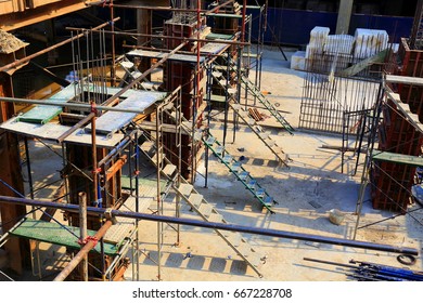 Prepare Casting Concrete Column 스톡 사진 667228708 | Shutterstock
