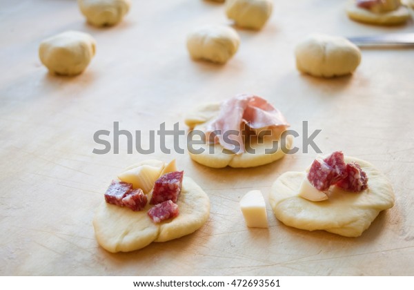 Preparing Rustic Snack Stuzzichini Finger Food Stock Photo 472693561 ...