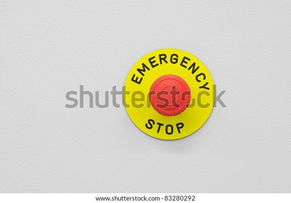 Press Emergency Stop Button Stock Photo 83280292 | Shutterstock