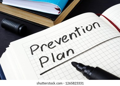 Prevention Plan Written Note Pad Documents Stock Photo 1265823331 ...