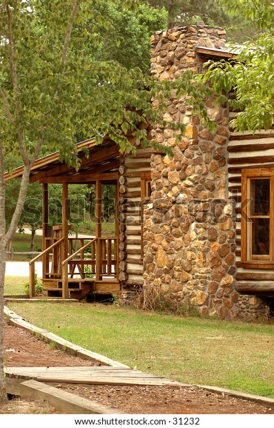 Primitive Settler Log Cabin Stock Photo 31232 | Shutterstock