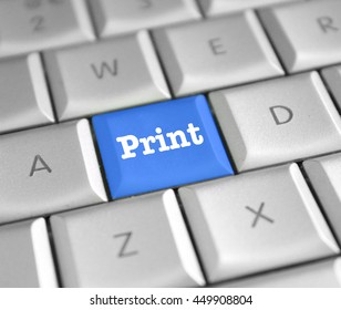 Print Computer Key Stock Photo 449908804 | Shutterstock