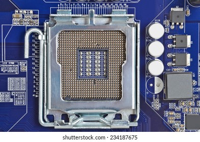 Cpu Socket On Computer Motherboard Top 스톡 사진 1612824412 | Shutterstock
