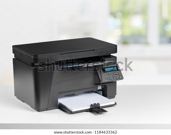 Printer Copier Scanner Office Table Stock Photo (Edit Now) 1184633362