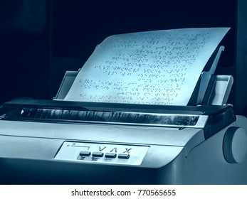Printer Text Braille Stock Photo 770565655 | Shutterstock