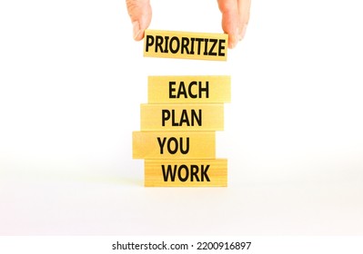 Prioritize Each Plan You Work Symbol Stock Photo 2200916897 | Shutterstock