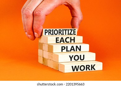 Prioritize Each Plan You Work Symbol Stock Photo 2201395663 | Shutterstock