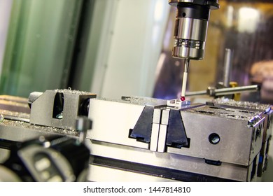 Probe Reference Coordinate System On Workpiece Foto Stok 1447814810 ...