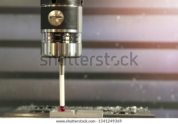 Probe Reference Coordinate System On Workpiece Stock Photo 1541249369 ...