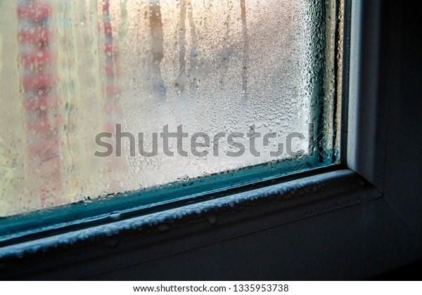 Problem Plastic Windows Mist Over Cold Stock Photo 1335953738 ...