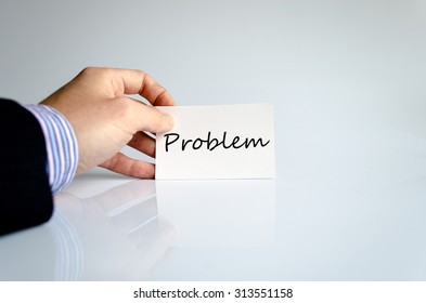 Problem Text Concept Isolated Over White Stock Photo 313551158 ...