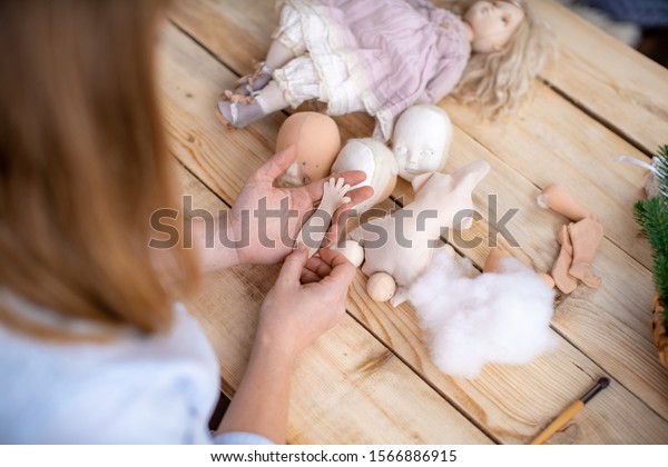 Process Creating Handmade Designer Doll Dolls Stock Photo 1566886915 ...