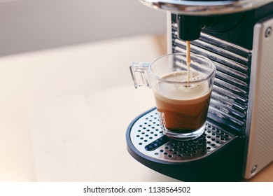 Process Making Coffee Espresso Coffee Machine Stock Photo 1138564502 ...