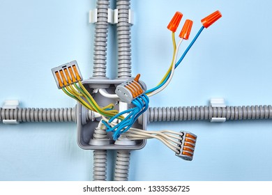 Process Mounting Electrical Junction Box Help Stock Photo 1333536725 ...