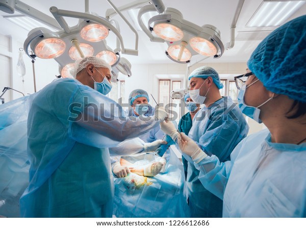Process Trauma Surgery Operation Group Surgeons Stock Photo (Edit Now ...
