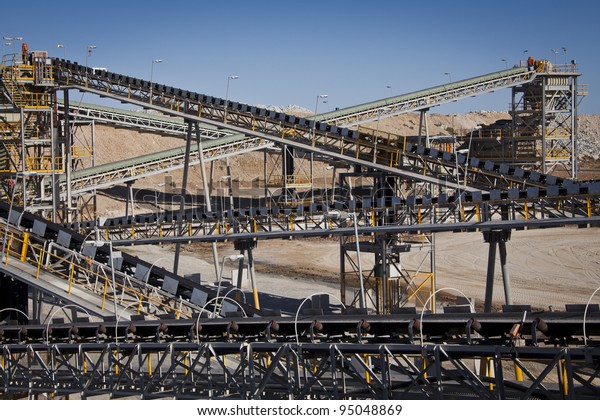 Processing Plant Lithium Mine in Western Australia. Mechanical ...