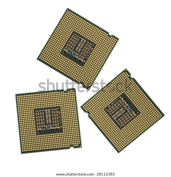 Processors Isolated On White Background Stock Photo 28112383 | Shutterstock