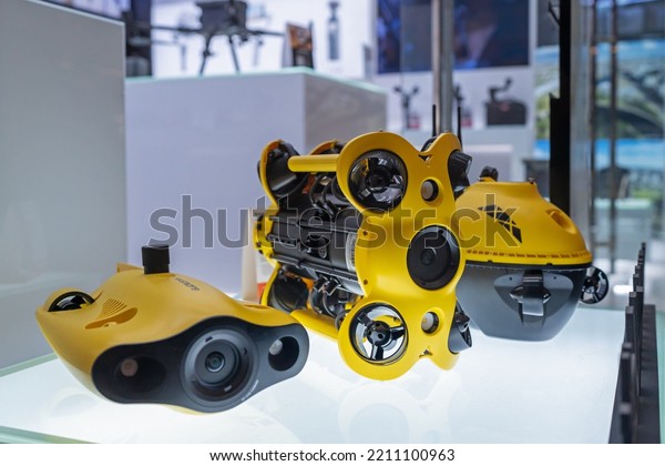 Professional Chasing Drones Emergency Rescue Services Stock Photo ...