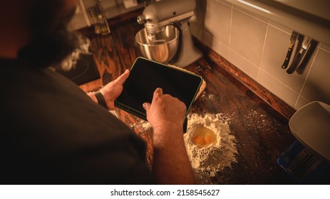 Professional Chef Checking Ingredients Using His Stock Photo 2158545627 ...