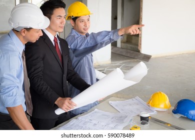 Professional Engineer Planning Construction Stock Photo 590078489 ...