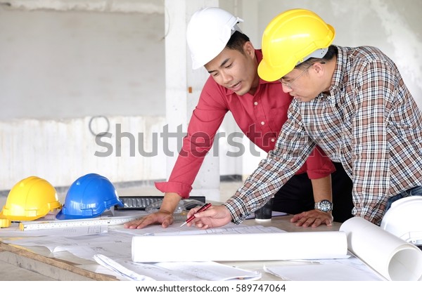 Professional Engineers Project Control Construction Project Stock Photo ...