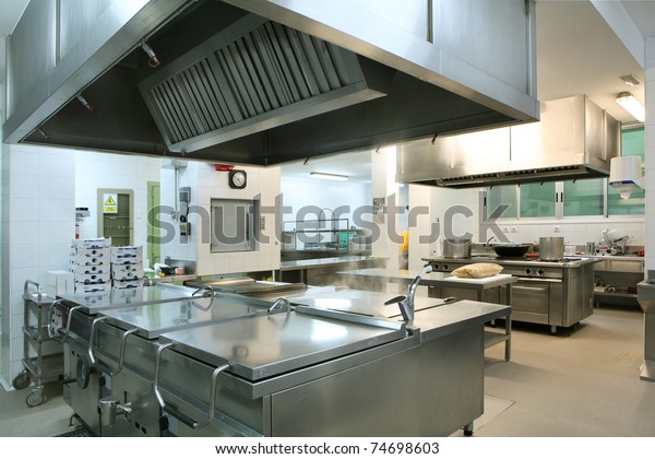 Professional Kitchen Stock Photo (Edit Now) 74698603
