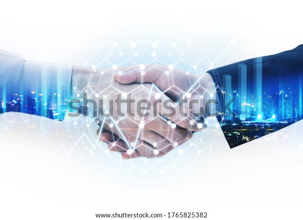 Professional Teamwork Network Connection Technology Concept Stock Photo ...