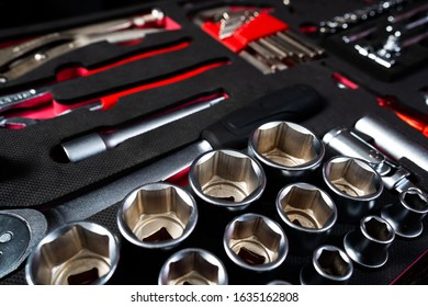 Professional Work Tools Set Technicians Stylish Stock Photo 1635162808 ...