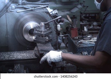 Professional Workers Doing Milling Process Metal Stock Photo (Edit Now ...