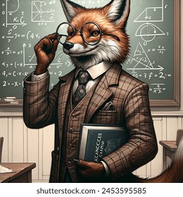 Professor Fox AI-generated image 2453595651 | Shutterstock