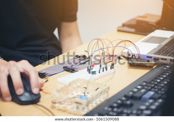 Programer Workshop Electronic Control Kit Diy Stock Photo (Edit Now ...