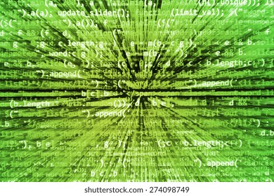 Programmer Code Screen Computer Monitor Data Stock Photo 274098749