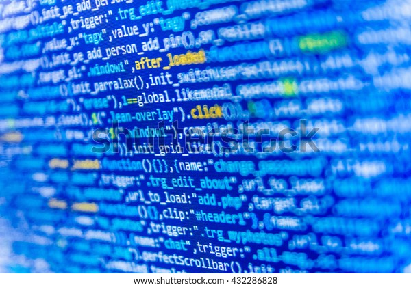Programmer Developer Screen Programmer Occupation Software Stock Photo ...