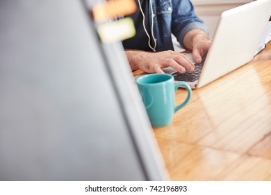 Programmer Laptop Computer Writing About Computer Stock Photo 742196893 ...