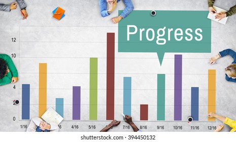 Progress Change Growth Development Improvement Concept Stock Photo ...