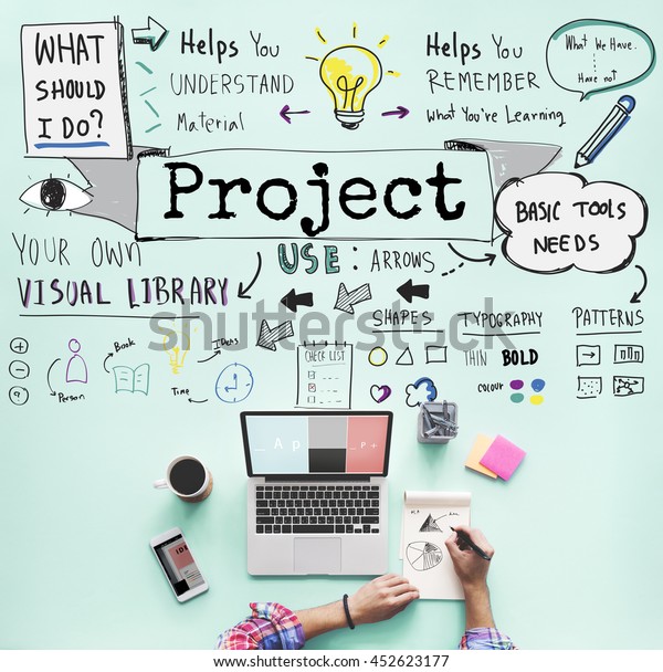 Project Collaboration Operation Management Task Concept Stock Photo ...