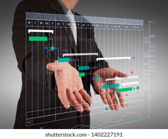 Project Manager Working Update Tasks Milestones Stock Photo (Edit Now ...
