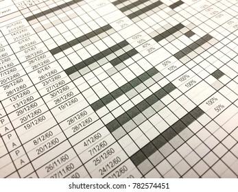 Project Schedule Bar Chart库存照片782574451 | Shutterstock