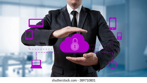 Protect Cloud Information Data Concept Security Stock Photo 389710801 ...
