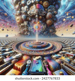 Psych Epic Infinite Jukebox Include Words AI-generated image 2427767519 ...