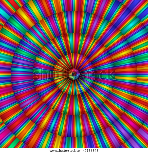 Psychedelic Rainbow Design Stock Photo (Edit Now) 2156848