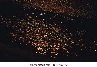 Puddle Night Light Reflections Stock Photo 1013286379 | Shutterstock