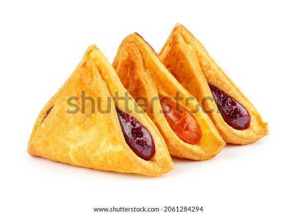Puff Triangles Like Khachapuri Fruit Fillings Stock Photo 2061284294 ...