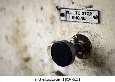 Pull Stop Engine Sign Above Pull Stock Photo 1300795261 | Shutterstock