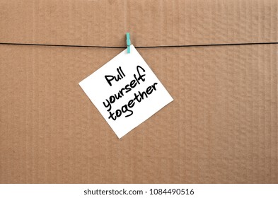 43 Pull yourself together Images, Stock Photos & Vectors | Shutterstock